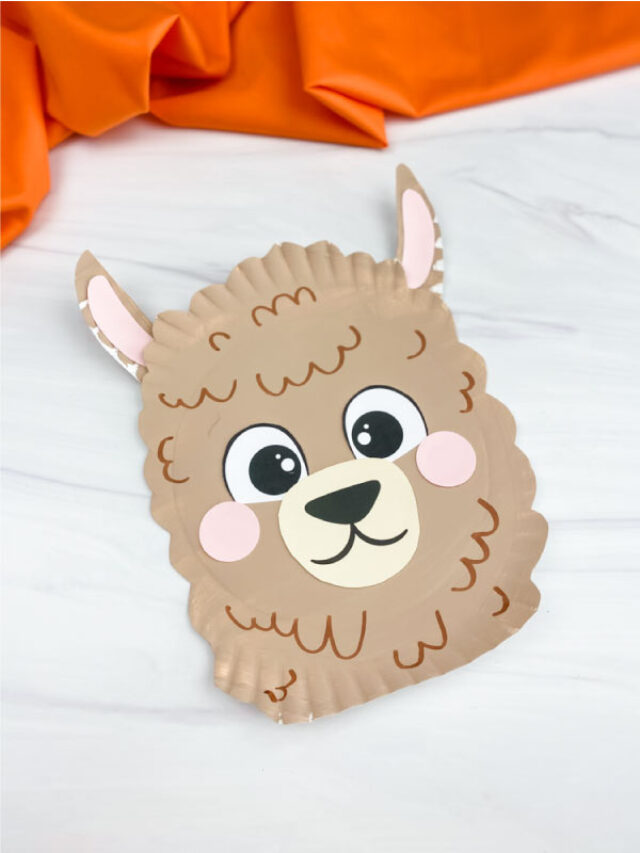 Llama Paper Plate Craft For Kids [Free Printable] Story - Simple ...