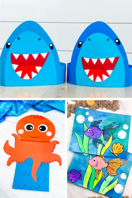 38 Fun Ocean Crafts For Kids [Free Templates]