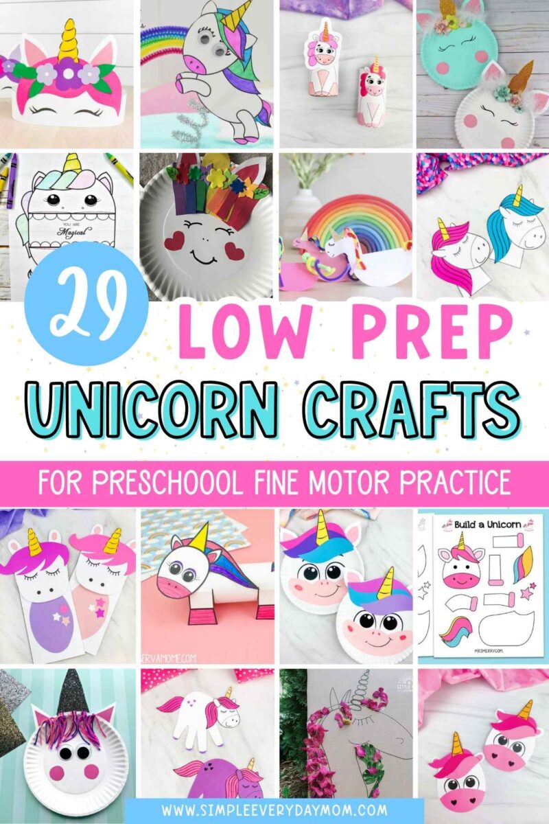 29 Easy Unicorn Crafts For Preschoolers