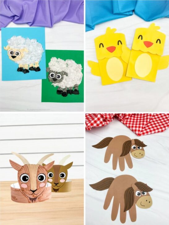 Handprint Rooster Craft For Kids [Free Template]