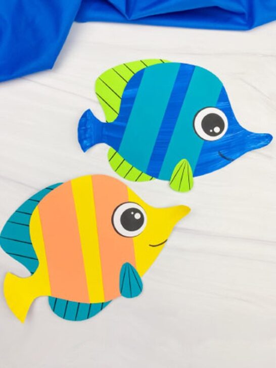 Paper Plate Fish Craft For Kids [Free Template]