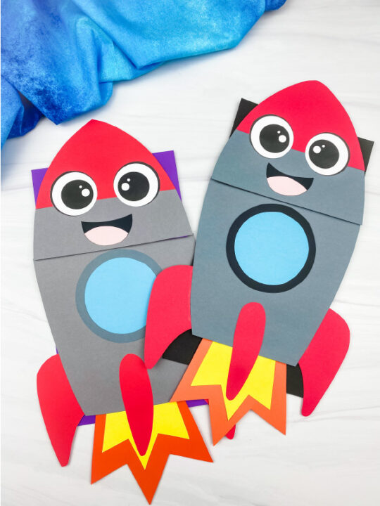 Cut And Paste Rocket Craft [Free Printable]