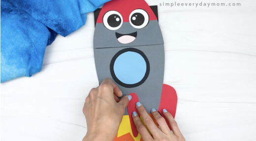 Rocket Puppet Template For Kids [Free Printable]