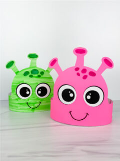 Alien Headband Craft For Kids [Free Template]