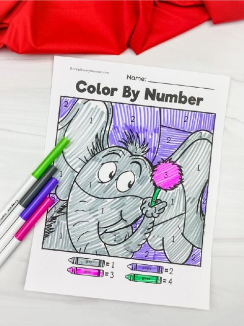 Free Printable Dr. Seuss Color By Number Printables