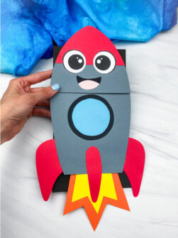Rocket Puppet Template For Kids [Free Printable]
