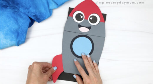 Rocket Puppet Template For Kids [Free Printable]