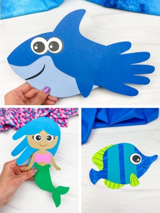 Octopus Paper Bag Puppet Craft [Free Template]
