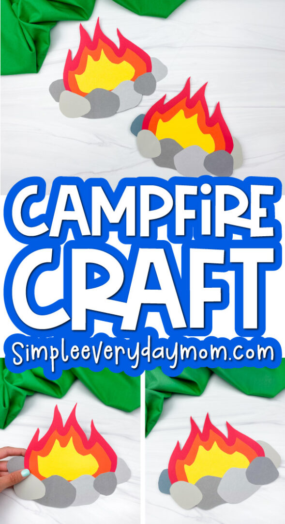 Paper Campfire Craft For Kids [Free Template]