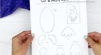 Cut And Paste Rocket Craft [Free Printable]