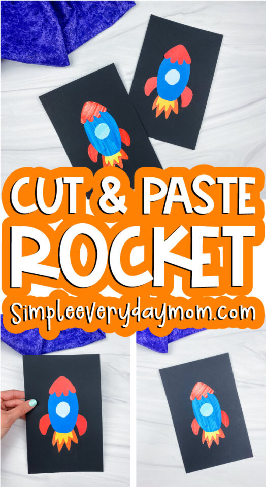 Cut And Paste Rocket Craft [Free Printable]
