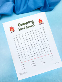 Printable Campfire Games For Kids [Freebie]