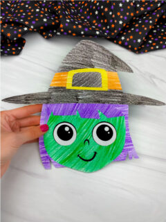 Witch Cut And Paste Craft For Kids [Free Printable]
