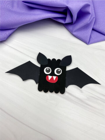 Bat Popsicle Stick Craft For Kids [Free Template]