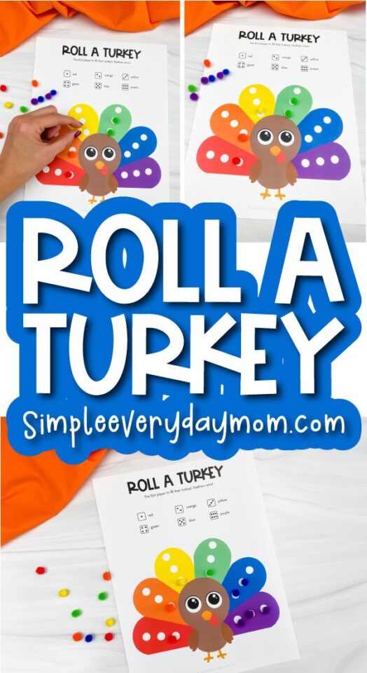 Roll A Turkey Printable For Kids [Freebie]