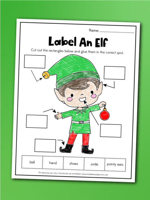 Elf Worksheets For Kids [Free Printables]