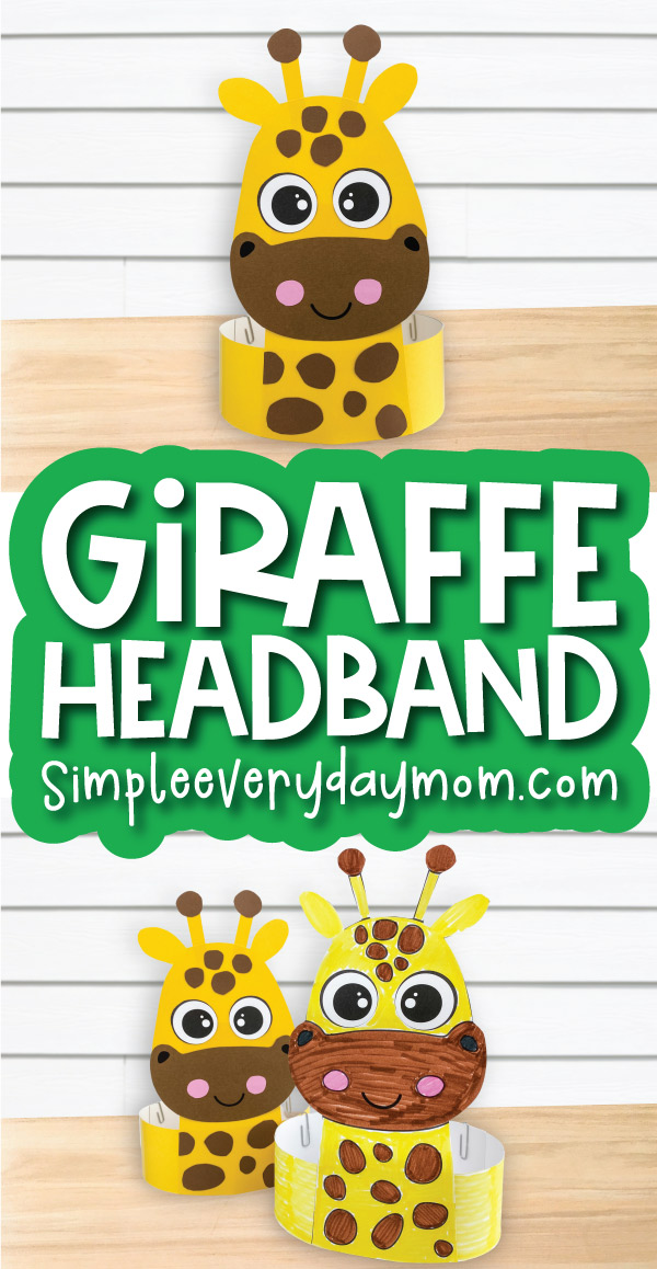 Giraffe Headband Craft For Kids [Free Template]