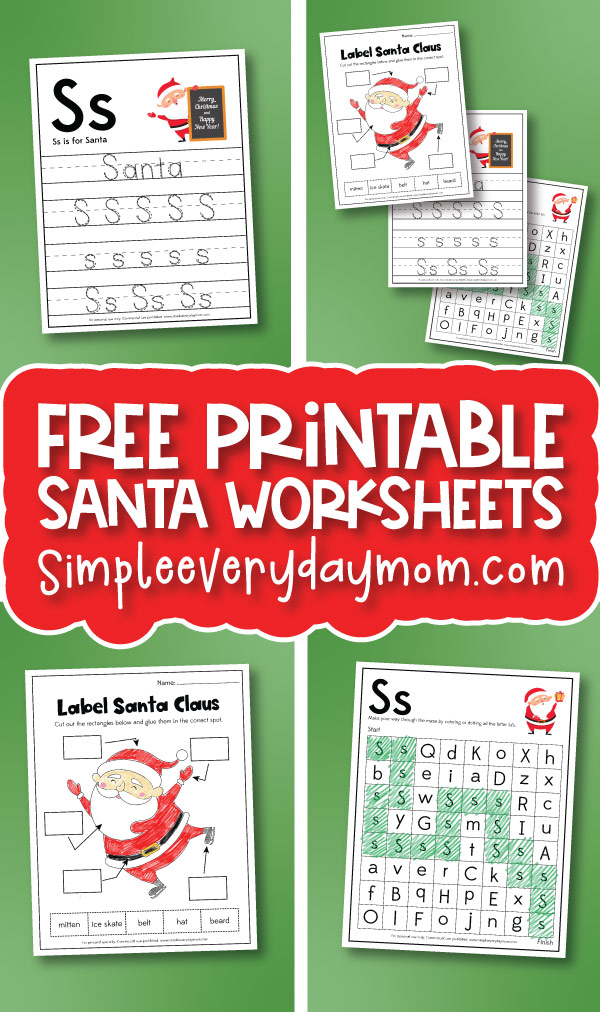 Free Printable Santa Worksheets For Kids Free Printable Santa Worksheets For Kids