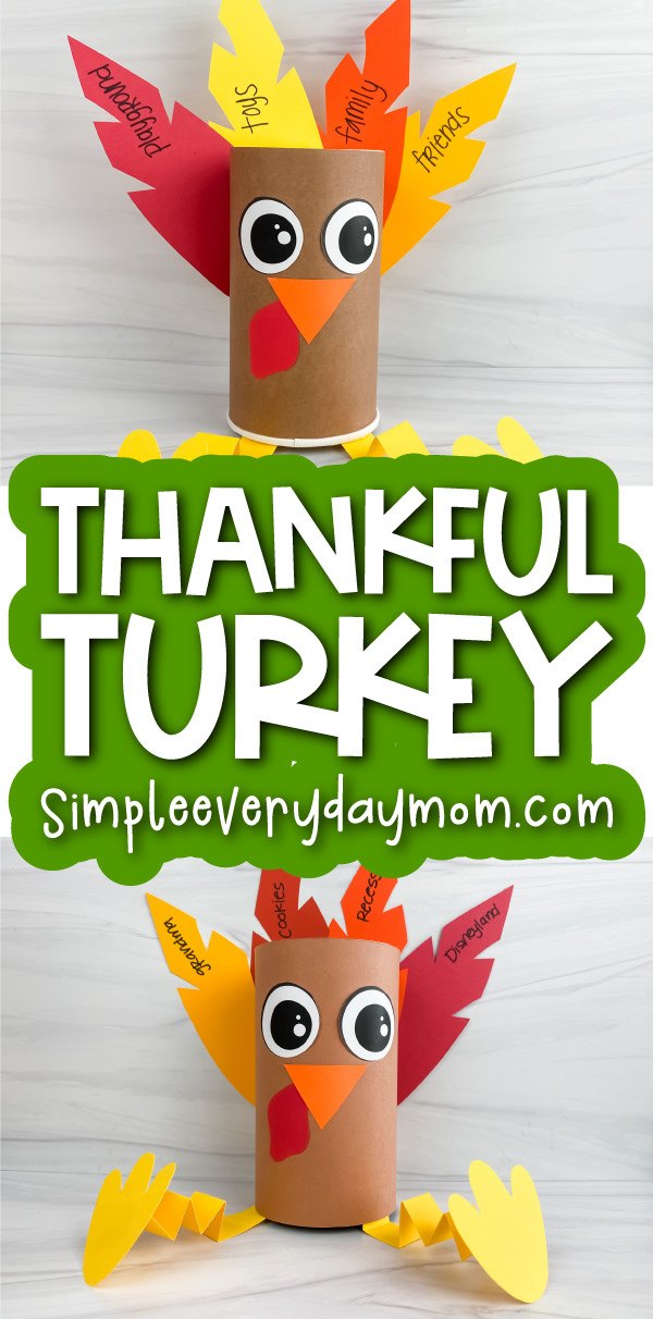 Thankful Turkey Craft For Kids [Free Template]