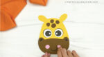 Giraffe Headband Craft For Kids [Free Template]