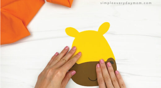 Giraffe Headband Craft For Kids [Free Template]