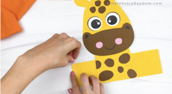 Giraffe Headband Craft For Kids [Free Template]