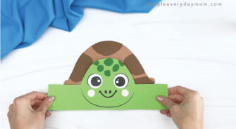 Turtle Headband Craft For Kids [Free Template]