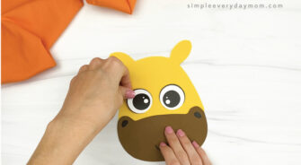 Giraffe Headband Craft For Kids [Free Template]