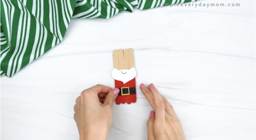 Popsicle Stick Santa Craft For Kids [Free Template]