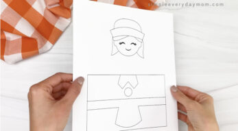 Toilet Paper Roll Pilgrim Craft For Kids [Free Template]
