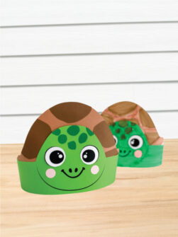 Turtle Headband Craft For Kids [Free Template]