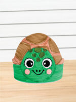 Turtle Headband Craft For Kids [Free Template]