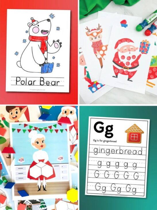 Gingerbread Man Dot To Dot Printables [Freebie]