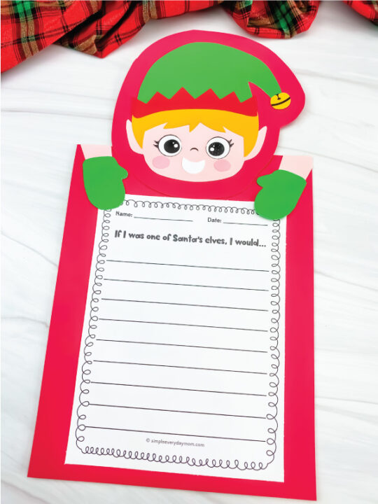 Elf Craftivity For Kids [Free Printable]