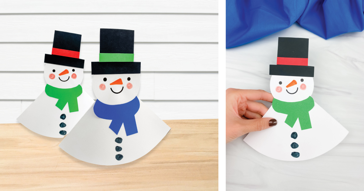 Rocking Snowman Craft For Kids [Free Template]