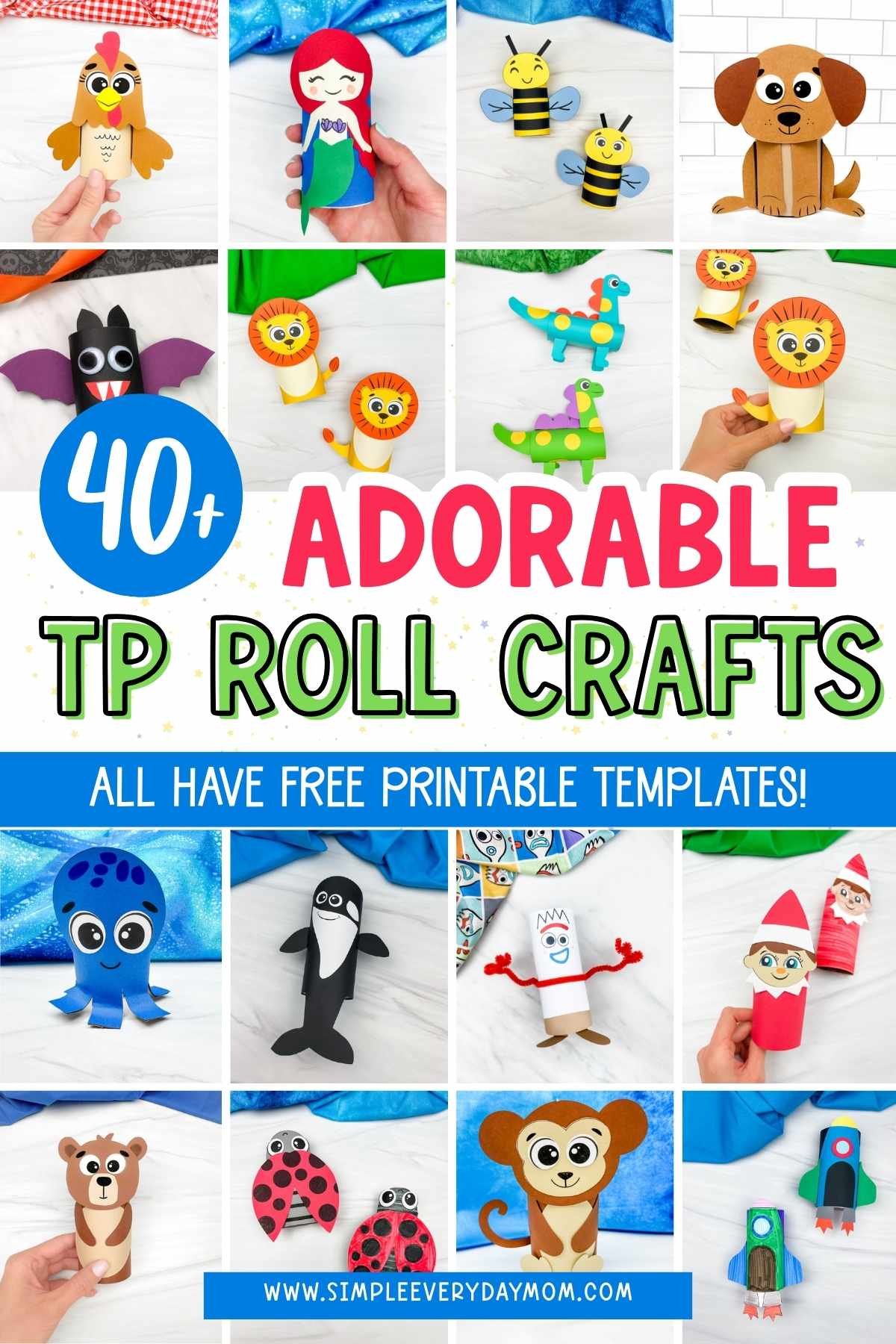 42 Easy Toilet Paper Roll Crafts For Kids [Free Templates]