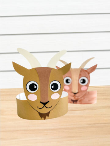 Goat Headband Craft For Kids [Free Template]