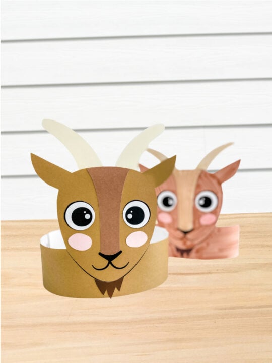 Goat Headband Craft For Kids [Free Template]