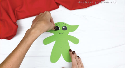 Baby Yoda Gingerbread Man Craft For Kids [Free Template]