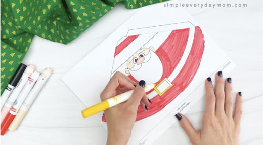 Santa Cone Craft For Kids [Free Printable]