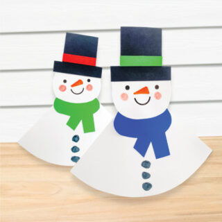 Rocking Snowman Craft For Kids [Free Template]