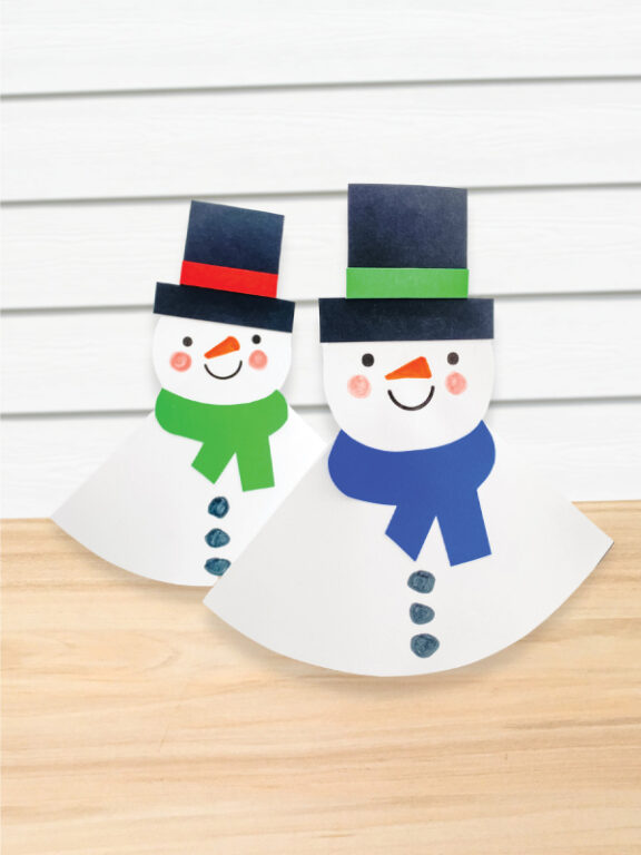 Rocking Snowman Craft For Kids [Free Template]