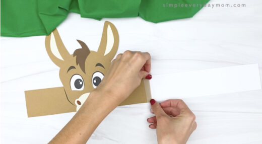 Donkey Headband Craft For Kids [Free Template]