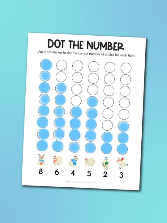 Polar Bear Do A Dot Printables For Kids [Freebie]