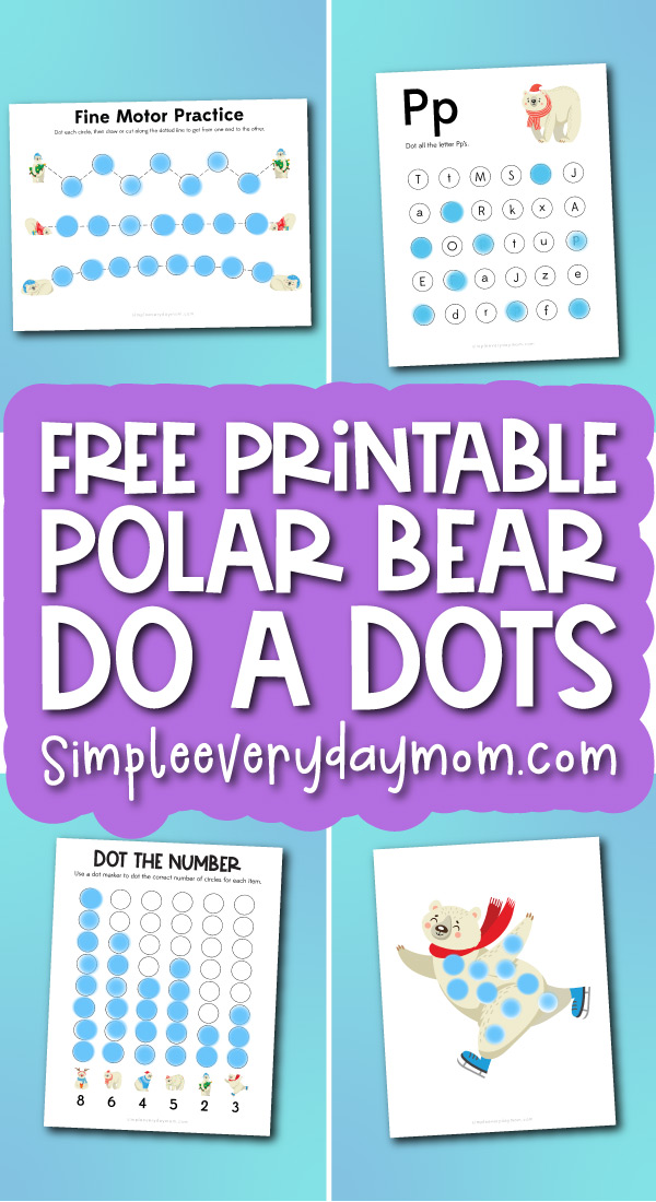 Polar Bear Do A Dot Printables For Kids [Freebie]
