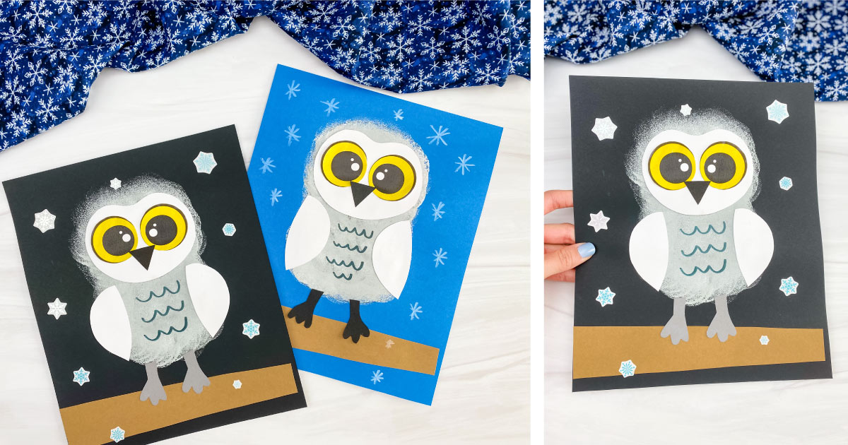 Pattern For Owl Preschool Snowy Owl Craft With FREE Template YouTube