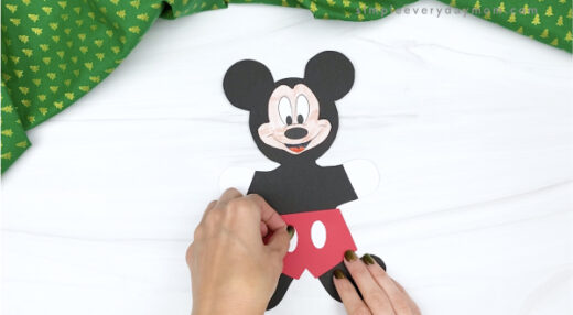 Mickey Mouse Gingerbread Disguise Craft [Free Template]