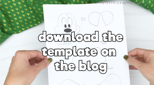 Mickey Mouse Gingerbread Disguise Craft [Free Template]