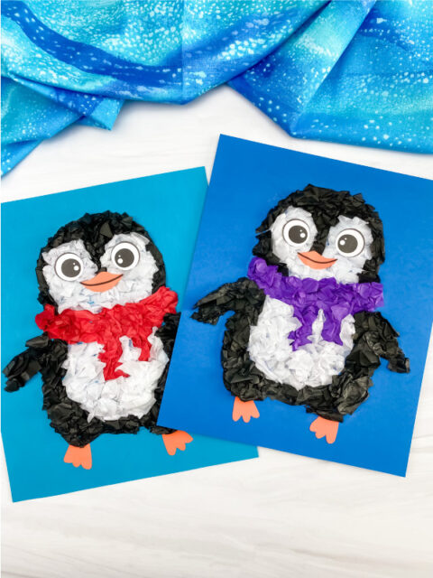 15 Tissue Paper Winter Crafts Kids Can Make Indoors