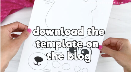 Bear Valentine Craft For Kids [Free Template]